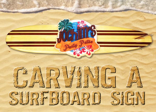 Carving a Surfboard sign - CarveWright CNC Router Systems