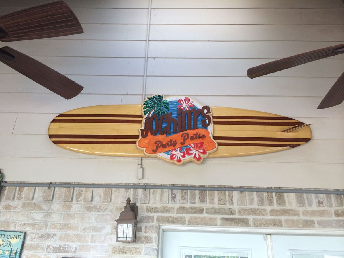 Carving a Surfboard sign - CarveWright