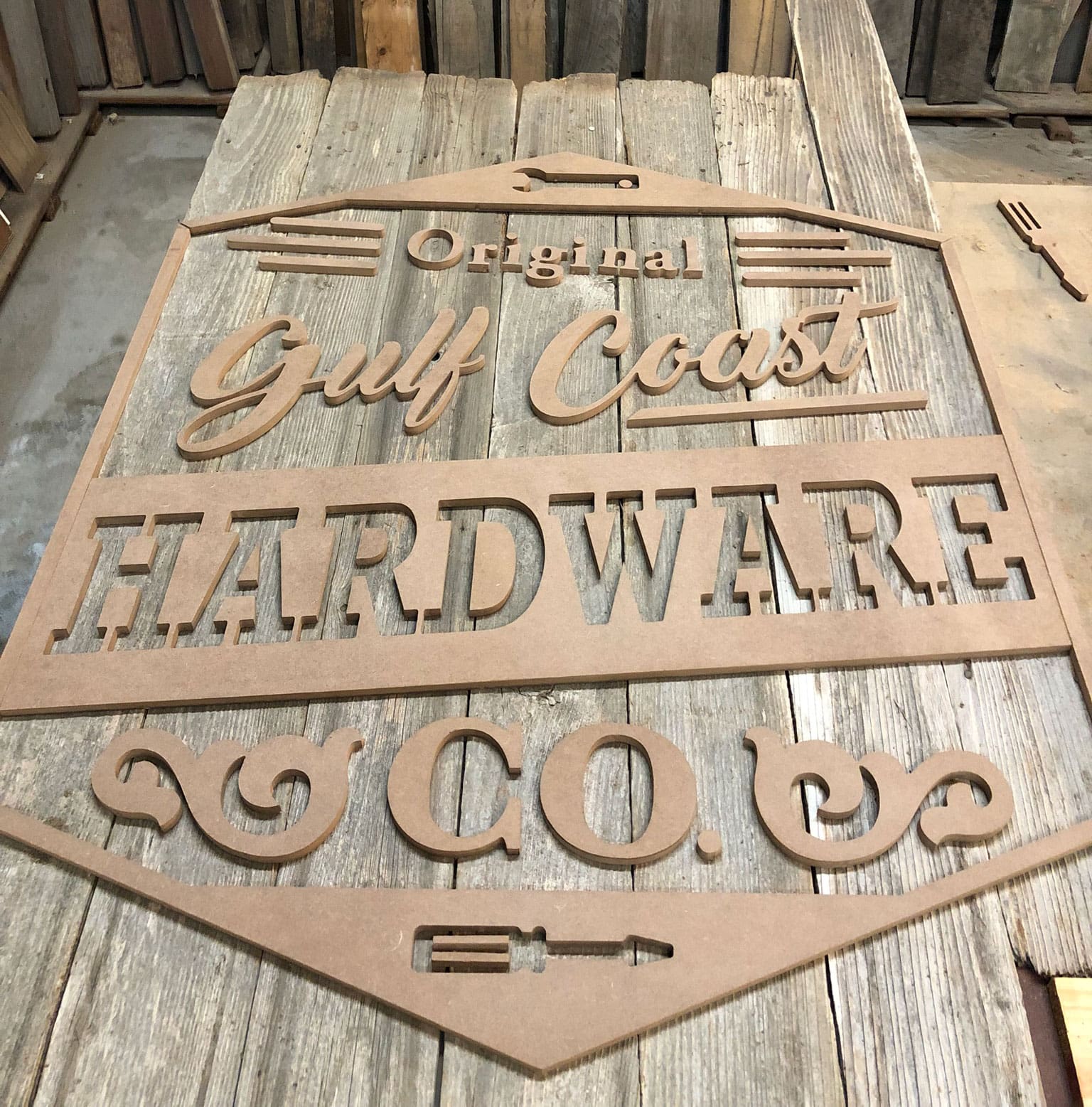 Vintage Hardware Co. Sign – CarveWright CNC Router Systems